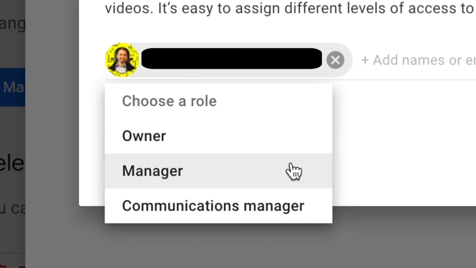 How To Add A Channel Manager To Your YouTube Channel
